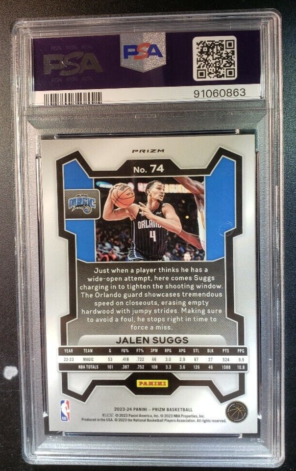 2022 Prizm Hyper Jalen Suggs RC 74 PSA Gem Mint 10 Low Pop None Higher ...