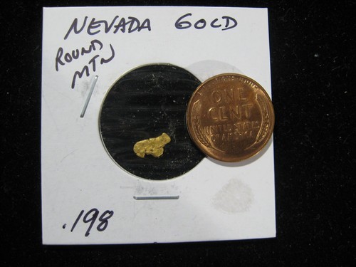NEVADA GOLD NUGGETS ROUND MOUNTAIN .198 GRAM | eBay