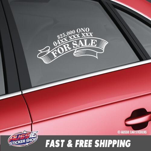 FOR SALE CUSTOM PHONE NUMBER & PRICE STICKER | eBay