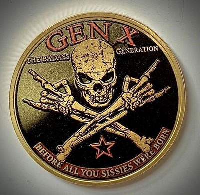 Generation X Challenge Coin-Gold Colored-1965 Through 1980- New | eBay