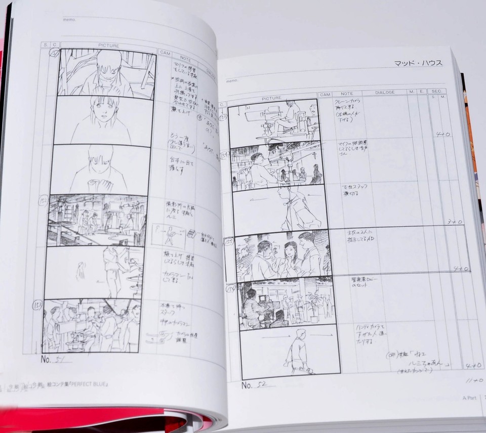 Kon Satoshi Storyboard Collection PERFECT BLUE Light Edition from Japan ...