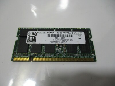 VIKING MEMORY DDR1 PC2700 512MB VI4DP647228DBK-SE PC2700P-25330-Z | eBay