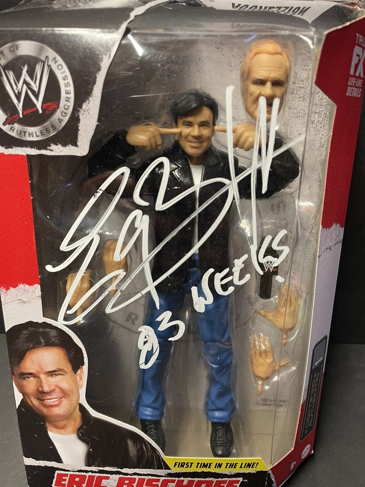 WWE Mattel Elite Ruthless Aggression Eric Bischoff Signed Autographed ...
