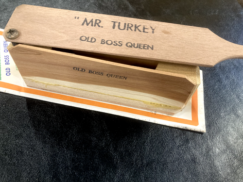 *Vintage MR. TURKEY Old Boss Queen Arkansas Box Turkey Call/Calls RARE ...