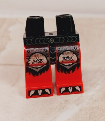LEGO Minifigure Monster Legs Knee Pads Chrome Fur Skirt Armor Silver ...