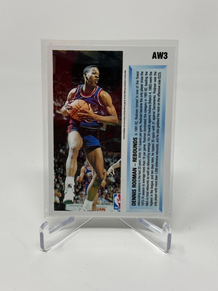 1992-93 Upper Deck Basketball Dennis Rodman Hologram Card #AW3 | eBay
