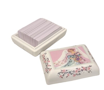 DaySpring Inspirational Cards In Ceramic Bible Verses Angel Trinket Box ...