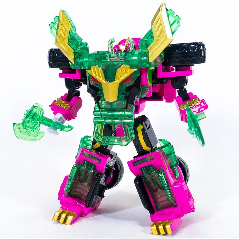Metal Card Bot buffalo crush Transformation Robot Vehicle Modes Pink | eBay