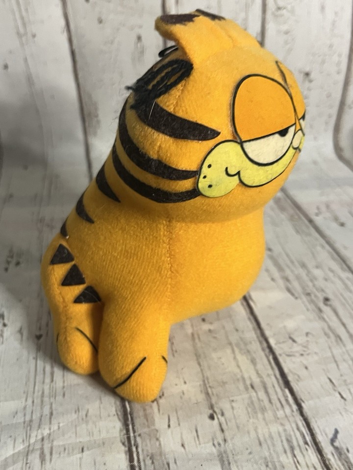 VTG 6" 1981 Fun Farm Garfield Cat Plush Stuffed Animal Jim Davis | eBay