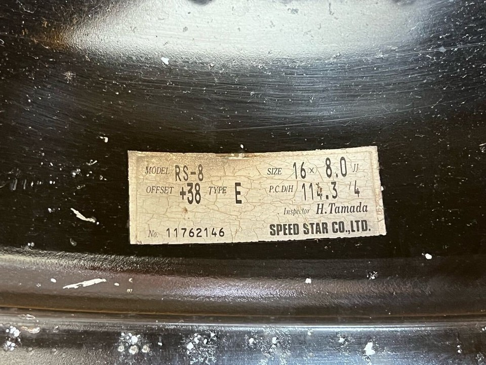 SSR Watanabe RS-8 Wheels 16 inch 7J+38 8J+38 PCD114.3 5H set of 4 Used ...