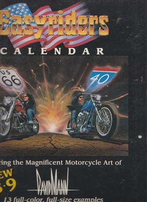 Easyriders Wall Calendar 1989 (11X16) same weekdays will repeat-2023 ...
