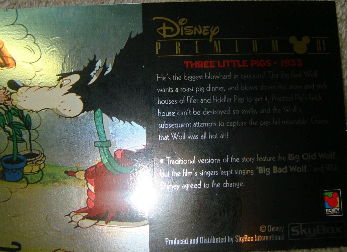 Disney Big Bad Wolf Three Little Pigs