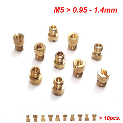 10x CARBURETOR MAIN JETS M5/5mm GY6 CHINESE SCOOTER MOPED ATV ROUND ...