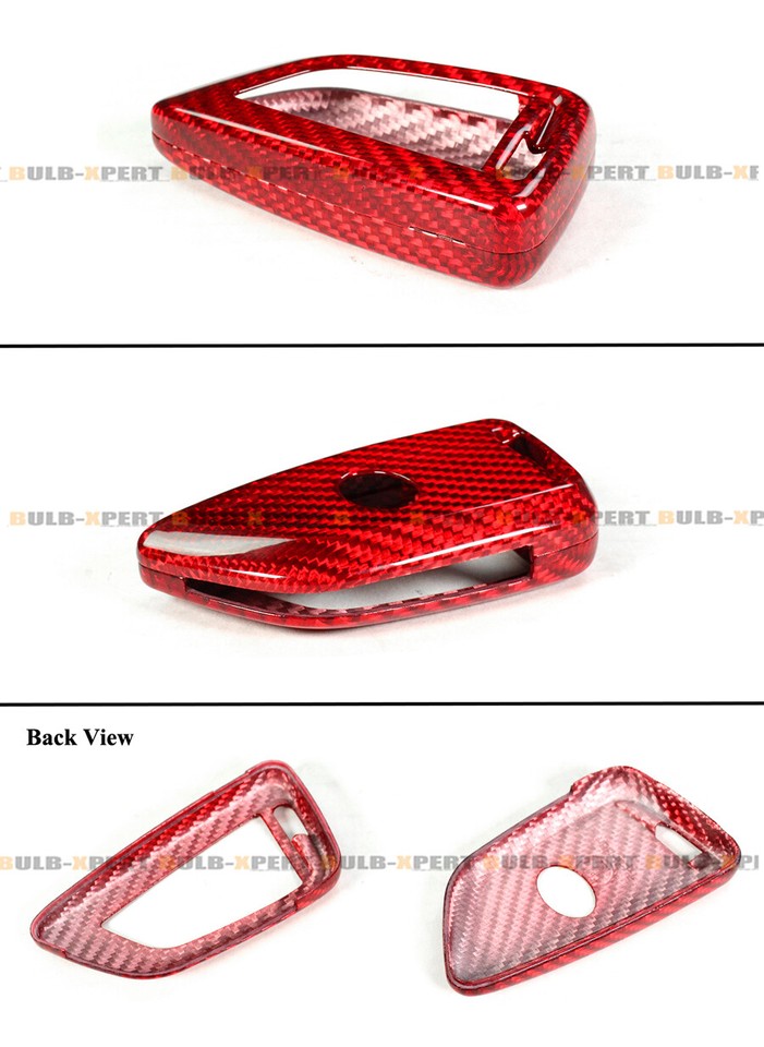 REAL RED CARBON FIBER KEY FOB CASE COVER FOR 2020-26 TOYOTA GR SUPRA ...
