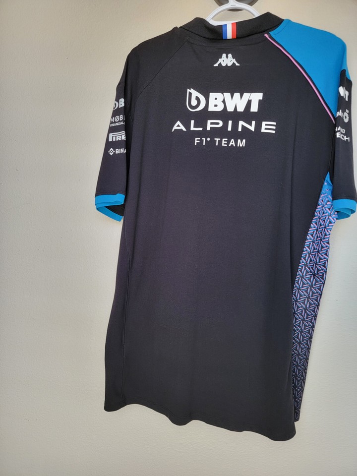 Alpine Racing F1 Men's Kappa Team Pollo Shirt Size XX-Large | eBay