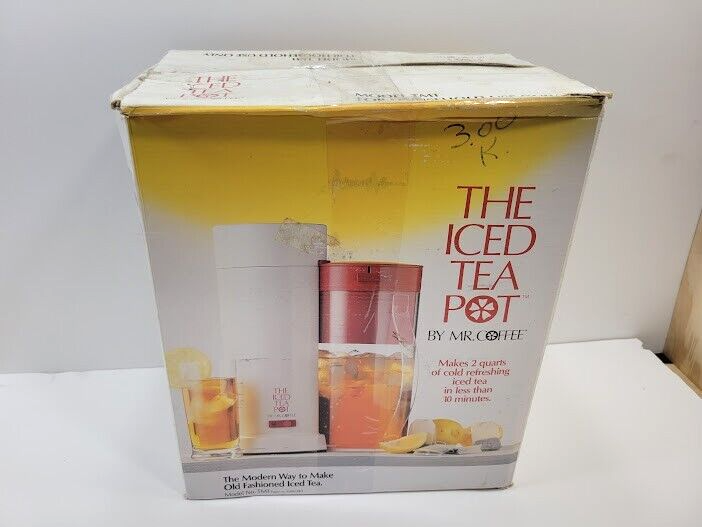 The Iced Tea Pot by Mr. Coffee Red 2 Qt Pitcher Ice Tea Maker Model TM1 ...