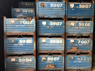 Used Corrugated Steel Tote Box - Solid Sides - 45" X 48" X 24" | eBay