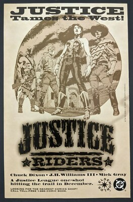 Justice Riders Print Ad Comic Poster Art PROMO Official Wonder Woman ...