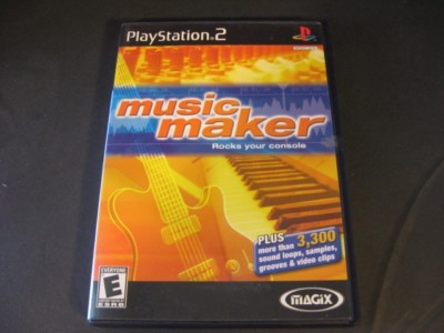 Music Maker Magix Playstation 2 PS2 Video Game Manual Case Black Label ...