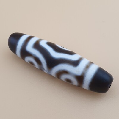3 Eye Dzi Bead Vintage Tibetan Himalayan Amulet 40mm Spiritual ...
