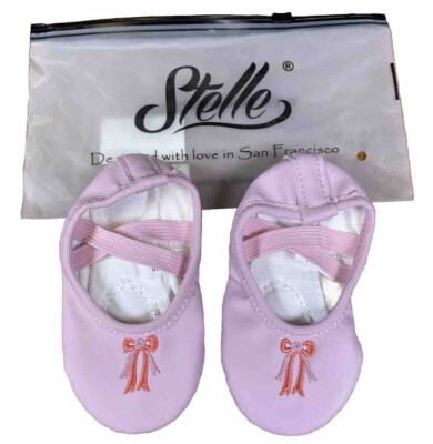 Stelle Ballet Shoes Pink 6M Toddler Leather Sole | eBay