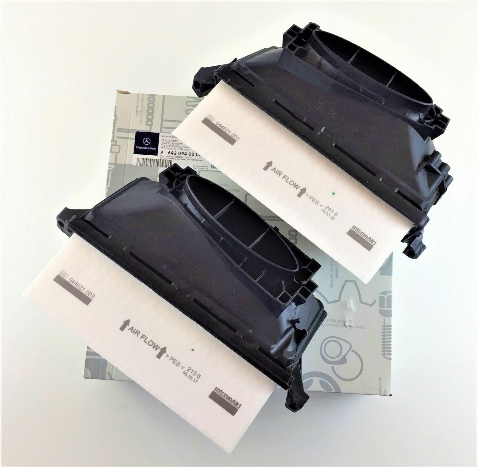 2 x Air filter / Set Original Mercedes for A 642 094 00 00 Mercedes CDI ...