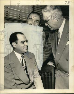 1952 Press Photo Attorneys Charles Bellows, G. Wray Gill with Harry ...