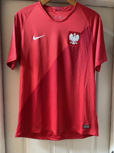 Nike Polska Authentic Away Jersey Red Men’s XL 2018 Euro World Cup ...