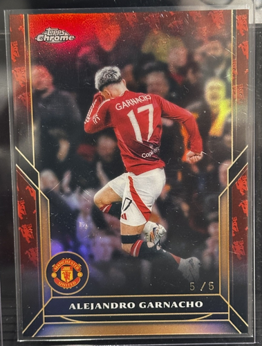 ALEJANDRO GARNACHO #/5 RED 2025 Topps MANCHESTER UNITED TEAM SET | eBay