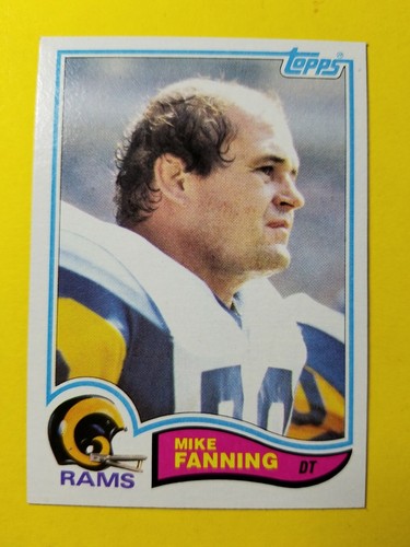 VINTAGE MIKE FANNING #374 LOS ANGELES RAMS - NOTRE DAME - 1982 TOPPS ...