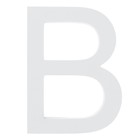 Arial Font White Painted MDF Wood Letter B (6 Inches) | eBay