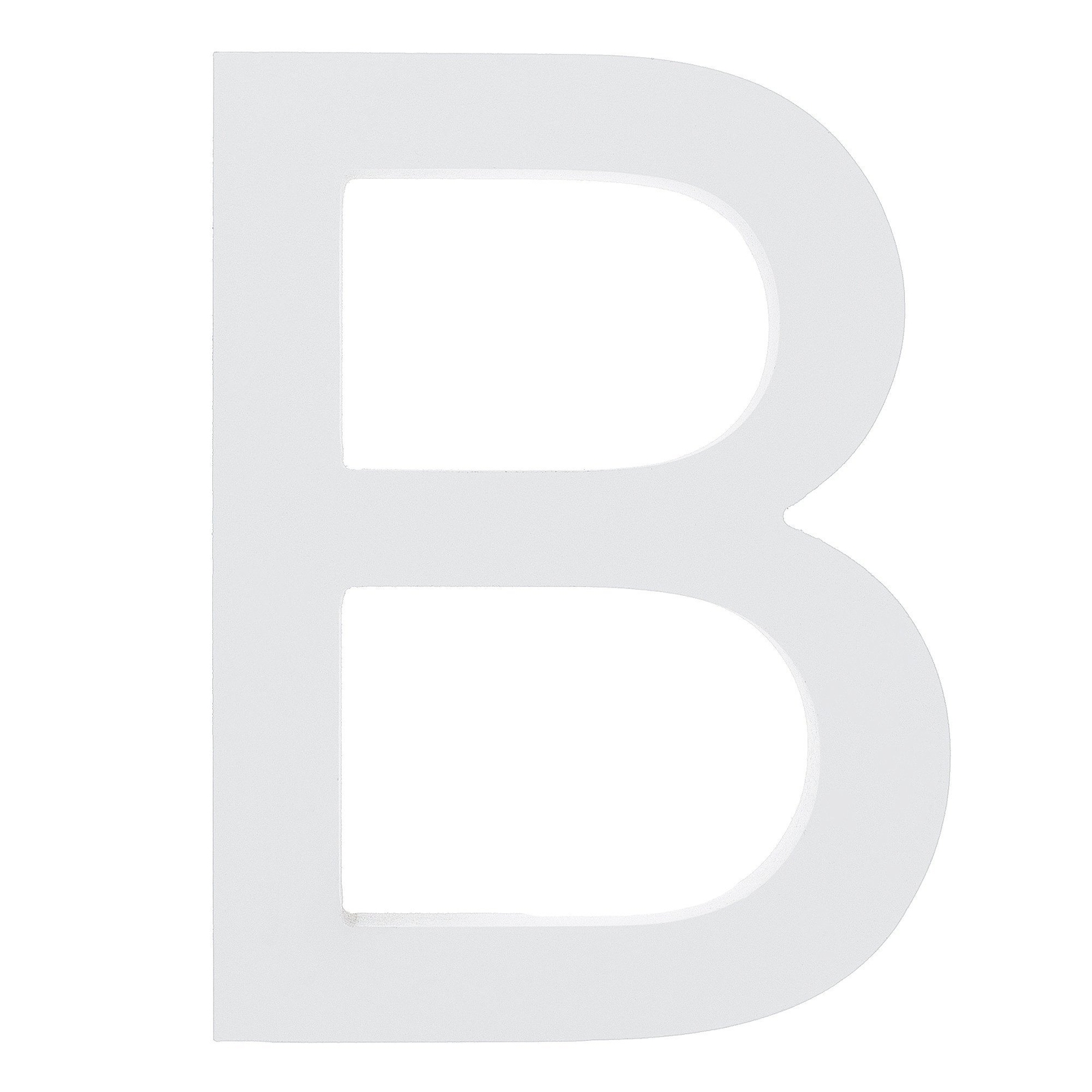 Arial Font White Painted MDF Wood Letter B (6 Inches) | eBay