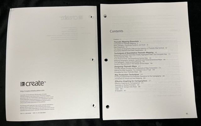 Cartography: Thematic Map Design by Jeff Torguson, Borden D. Dent and Thomas W. Hodler (2008 ...