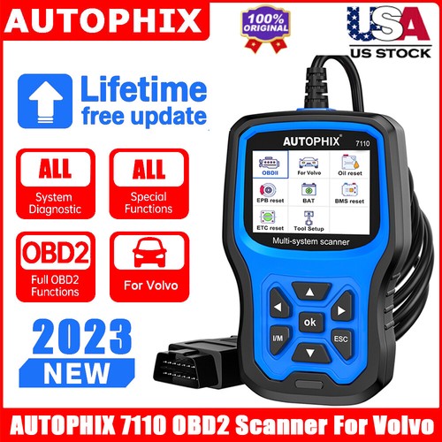 AUTOPHIX 7110 Car OBD2 Scanner For Volvo All System Diagnostic Tool ABS ...