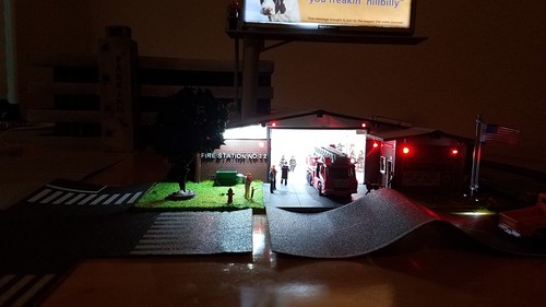 Menards HO Gauge Fire Station - for sale online | eBay