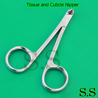 Tissue and Cuticle Nipper 4" Straight Handles Stainless Steel S.S-616 ...