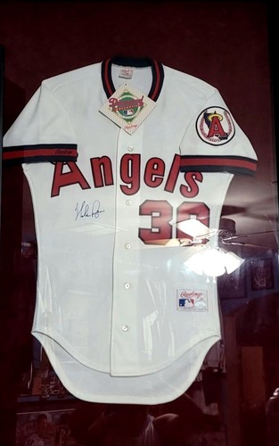 Nolan Ryan Signed Authentic California Angels Rawlings Jersey JSA COA ...