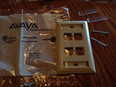 Avaya 108168550 Face Plate Outlet M14L-246. Pkg Of 4 Plates | eBay