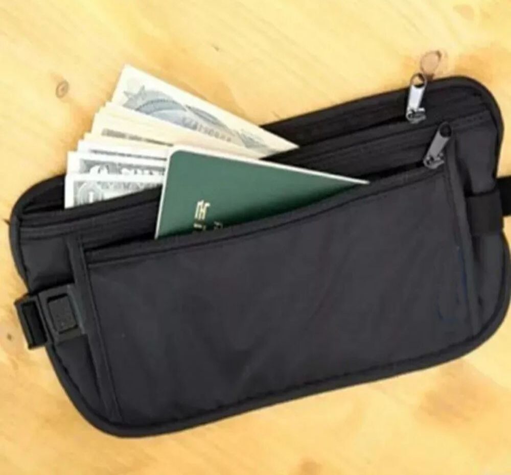 Money Belt Travel Hidden Secret Discreet Bum Bag Waist Wallet Pouch ...