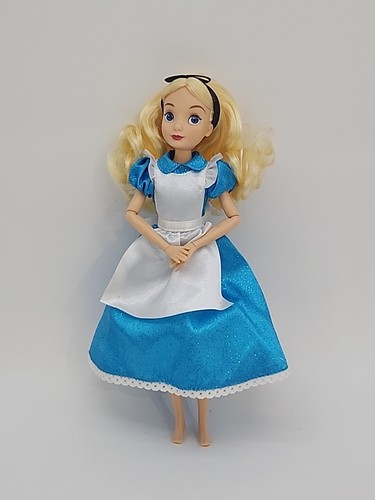 Official Disney Store Alice In Wonderland Classic Doll 10" Tall Blue ...