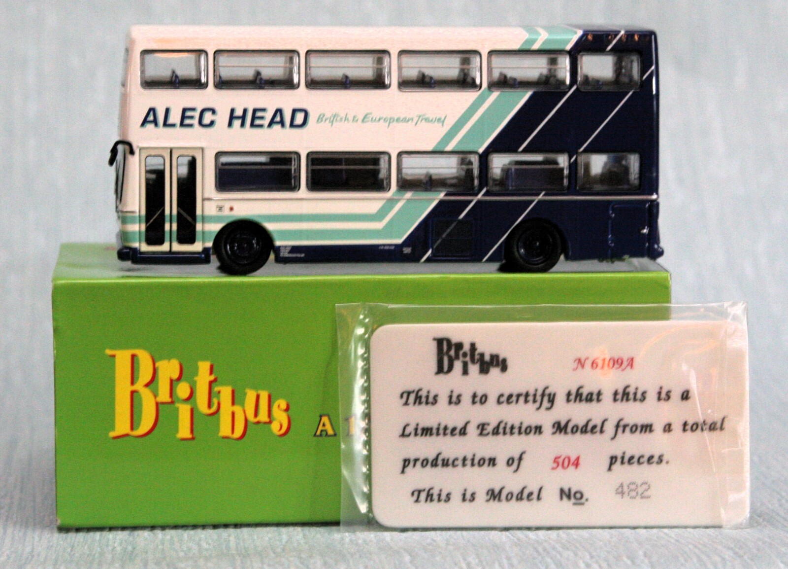 Britbus Alec Head Coaches SCANIA MCW Metropolitan Bus Model N6109A 1 76 ...