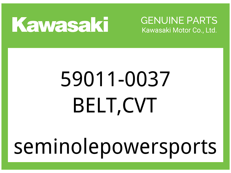 Kawasaki OEM Part 59011-0037 BELT,CVT | eBay