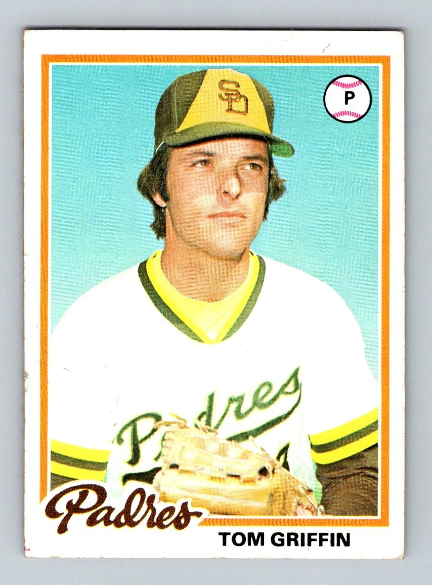 TOM GRIFFIN SAN DIEGO PADRES TOPPS BASEBALL CARD 1978 | eBay