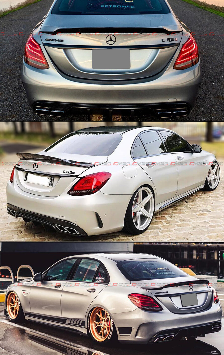 FOR 2015-2021 MERCEDES BENZ W205 C63 AMG R STYLE CARBON FIBER TRUNK ...