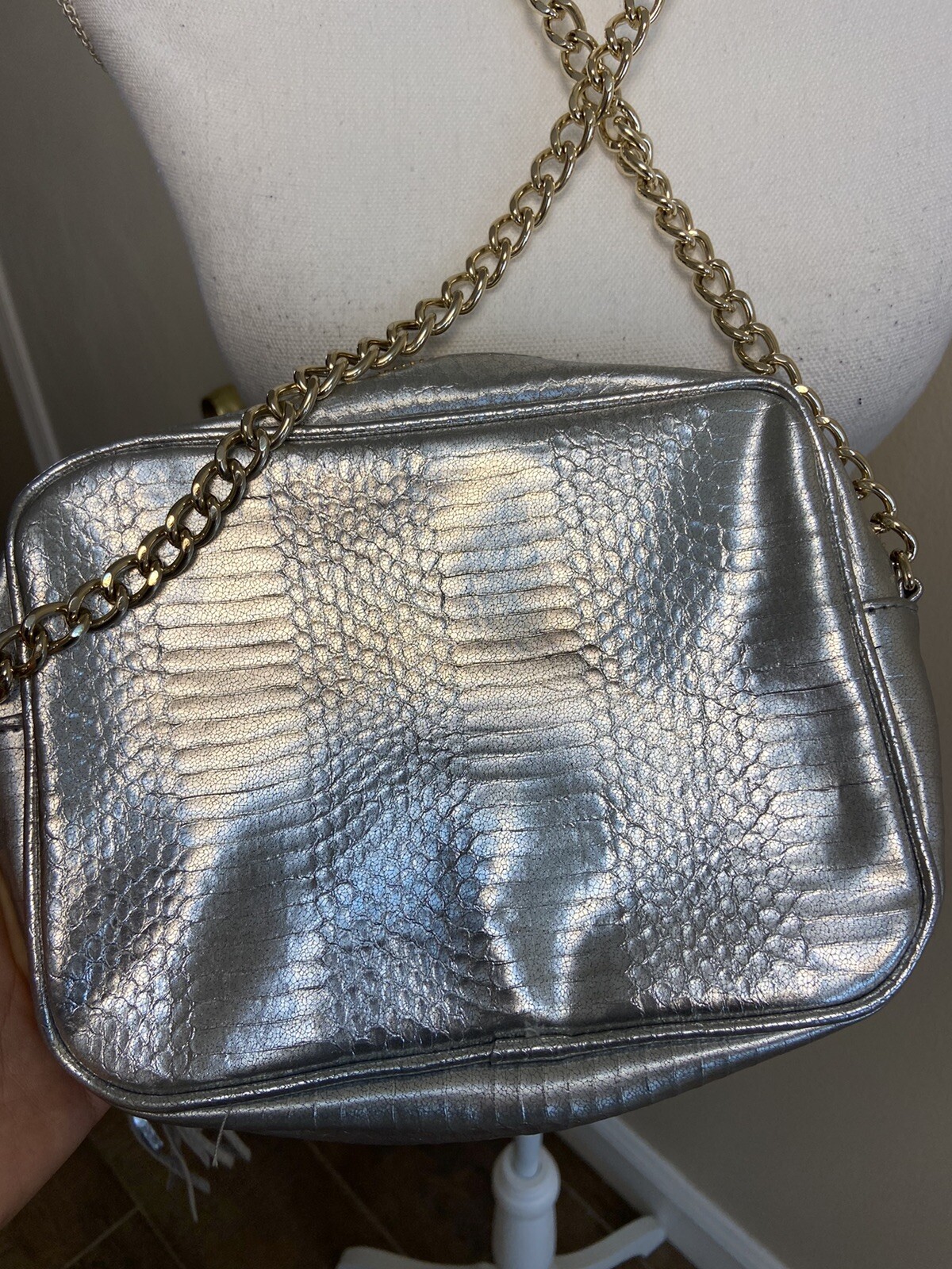 Victorias secret purse Crossbody With Silver Chain … - Gem Victorias secret purse Crossbody With Silver Chain … - Gem