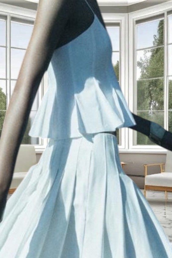 ❤️ZARA ZW COLLECTION OYSTER WHITE BOX PLEAT MIDI ORGANIC ❤️ZARA ZW COLLECTION OYSTER WHITE BOX PLEAT MIDI ORGANIC
