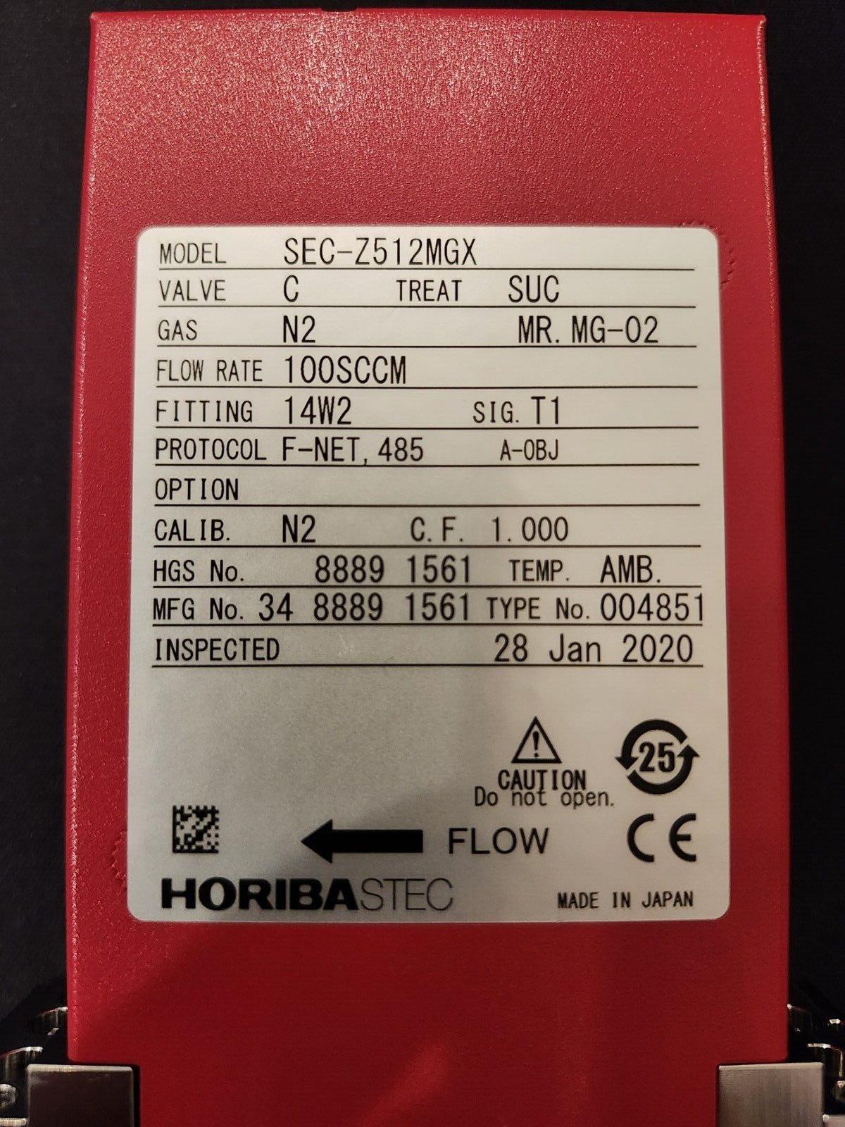 Horiba STEC SEC-Z500X Series Digital MFC Controller