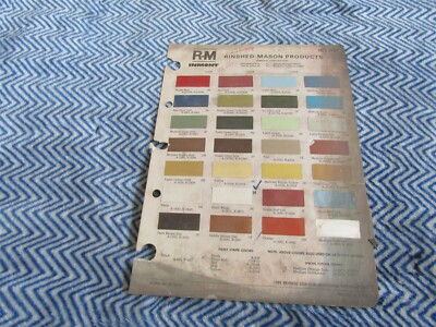1973 FORD MUSTANG PINTO THUNDERBIRD MAVERICK COLOR CHIPS CHART BROCHURE ...