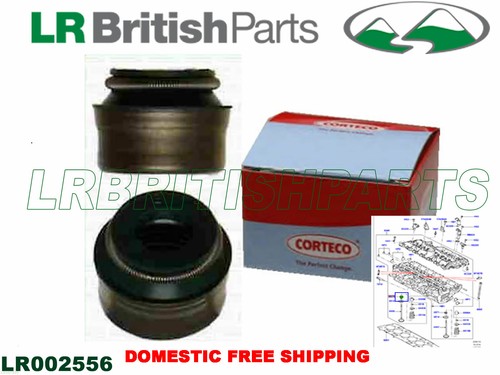 LAND ROVER VALVE STEM SEAL LR2 NEW LR002556 SET OF 6 CORTECO | eBay