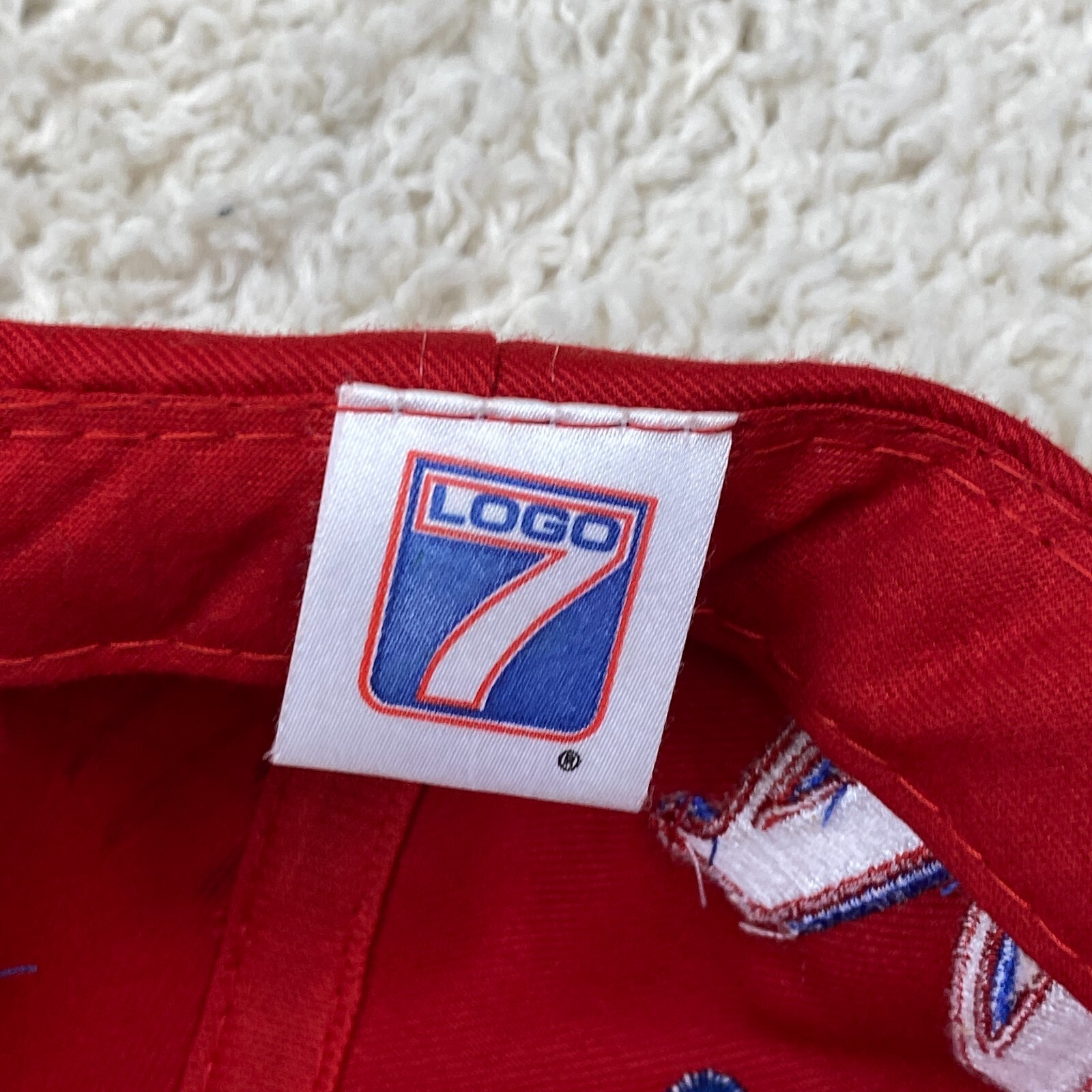 Vintage Logo 7 Montreal Canadiens Hat Snapback Red Spell Out Daigneault Signed | eBay